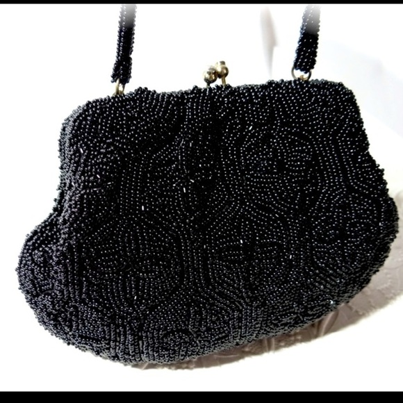 Walborg | Bags | Vintage Richere Bag By Walborg Stunning Black Glass ...